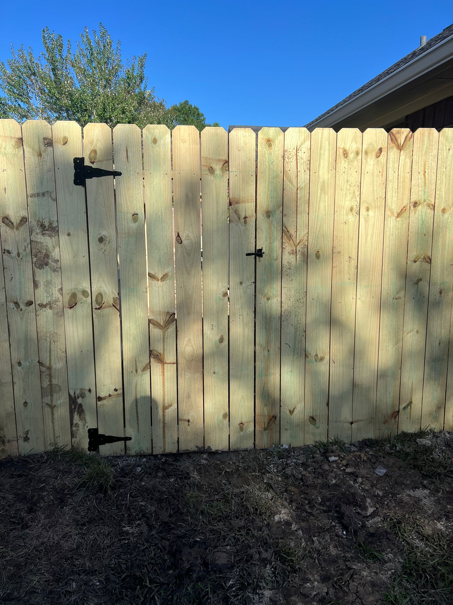 A Pine Fence with Rot Board Installation for Bart Duval in Rosharon ...